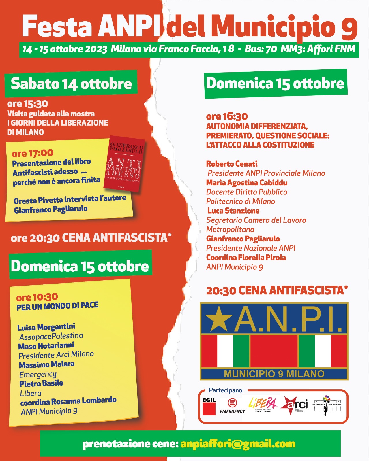 Festa ANPI Municipio 9 – Sezione ANPI "Martiri di Dergano"